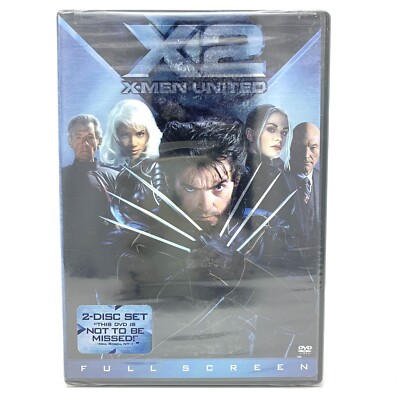 X2: X-Men United (DVD, 2003, 2-Disc Set, Full Screen) XMEN Sequel Movie ...