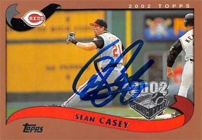 Sean Casey autographed Baseball Card (Cincinnati Reds) 2002 Topps #6 | eBay