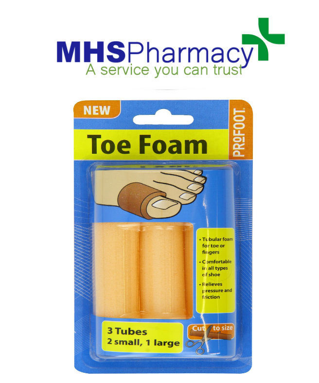 Profoot Toe Foam Tubes - Pack of 3 | eBay UK