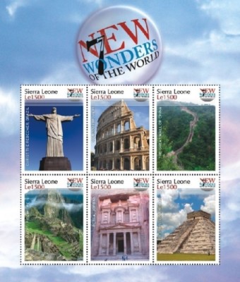 Sierra Leone 2008 - 7 Wonders of the World - Sheet of 6 Stamps Scott ...