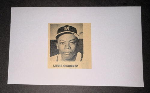 Luis Marquez, BRAVES, Vintage 1954 Photo Card, 3x5 Size | eBay
