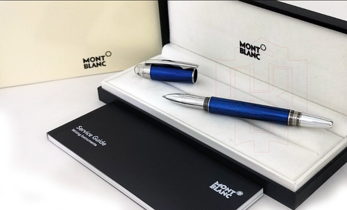Original MONTBLANC Collection Star Walker Blue Body RollerBall Pen-Full ...