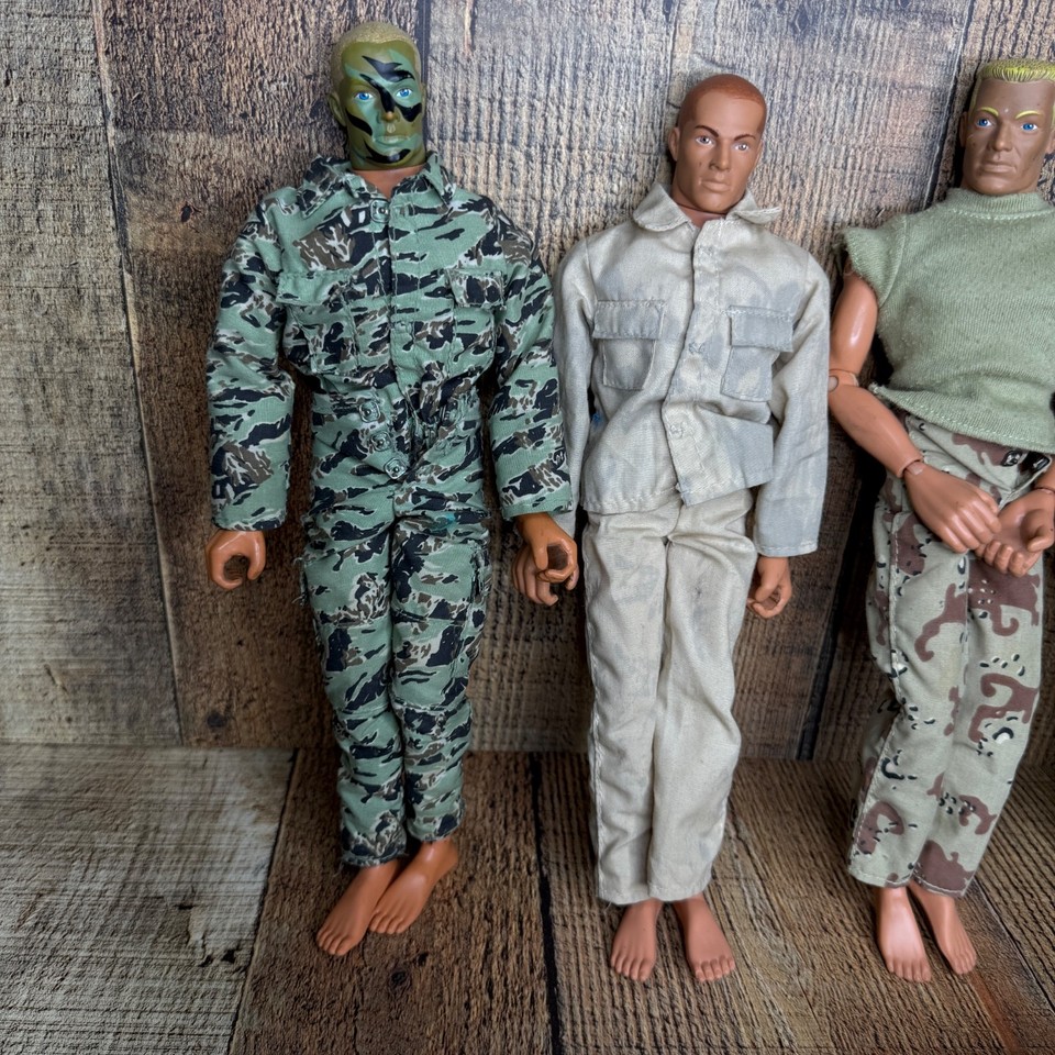 VTG 1996 GI Joe 12 Inch Action Figure HASBRO Camo Clothes Military Gear ...