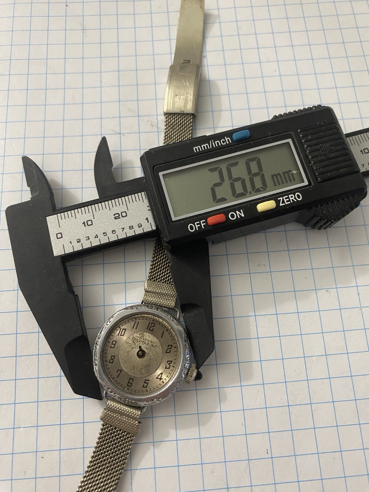 Chateau CADILLAC Watch Circa 1918 - Art Deco - Gem