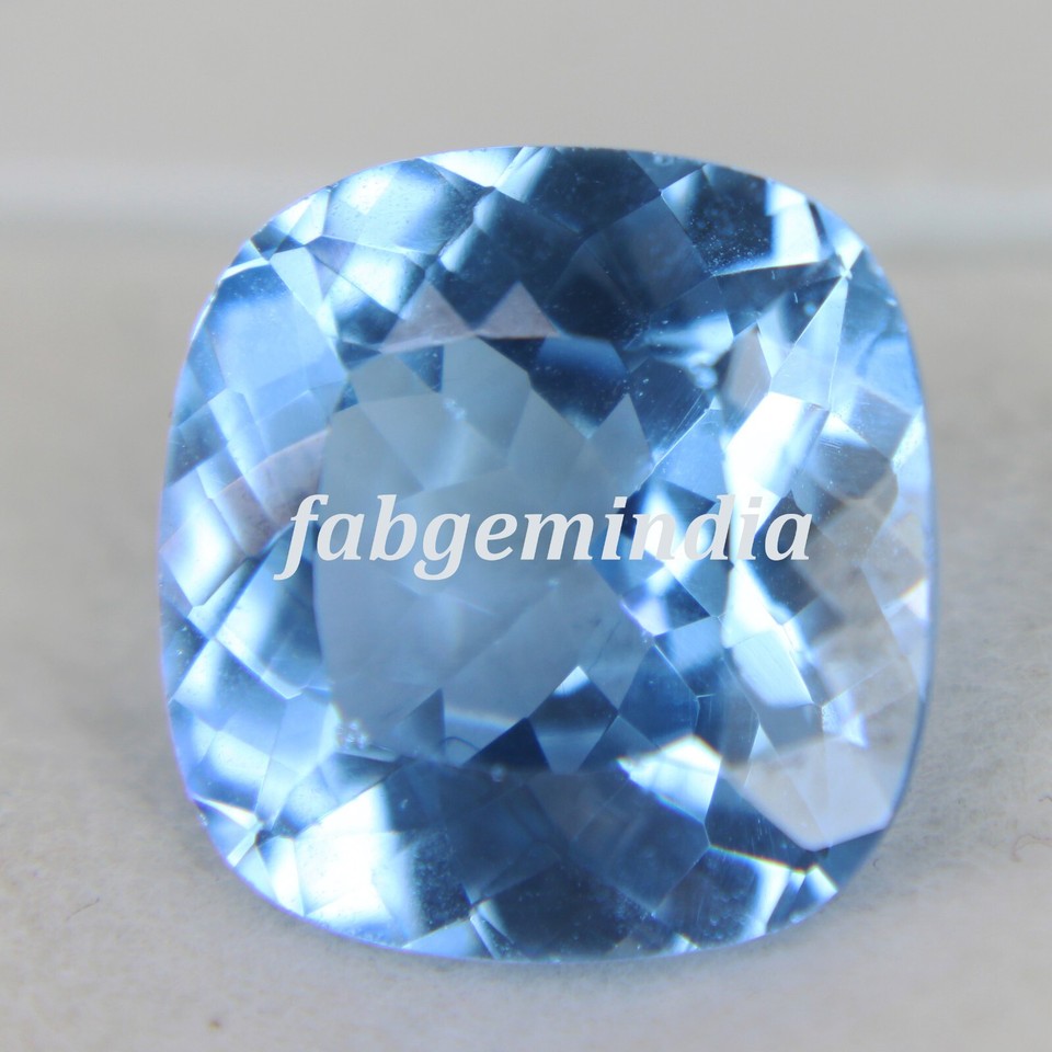 Huge Blue Color Loose Gemstones Cushion Cut Certified 7+ Ct Natural ...