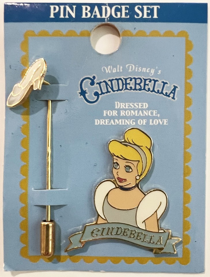Cinderella & Glass Slipper Princess Stick And Pin Japan Disney Pin C03 ...