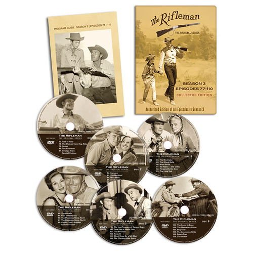 New The Rifleman Collector Edition Season 3 (Ep 77 - 110) Official DVD ...