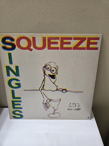 Squeeze Singles 45's and Under 1982 LP Vintage Vinyl Record Album A&M ...