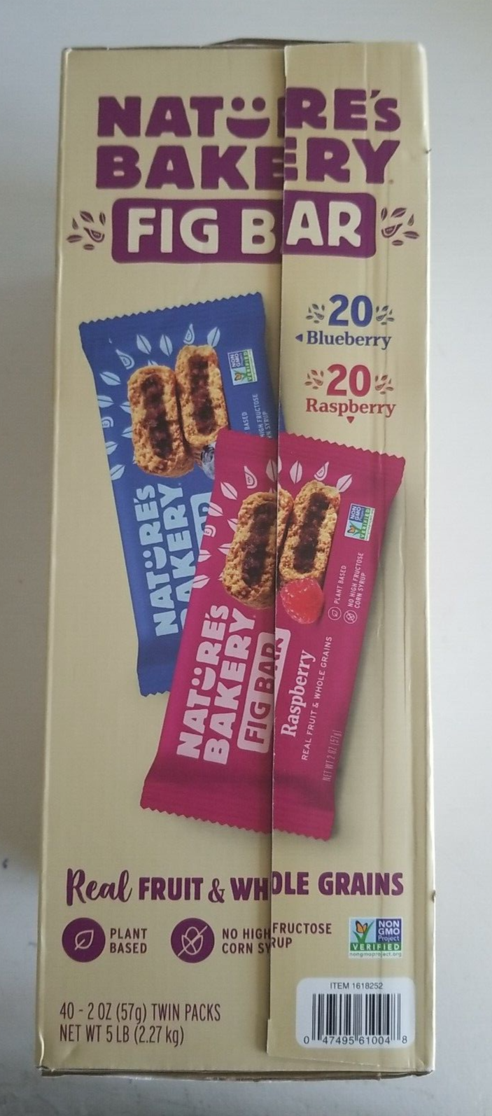 Nature's Bakery Fig Bar - Blueberry/Raspberry, 40 Pack for sale online ...