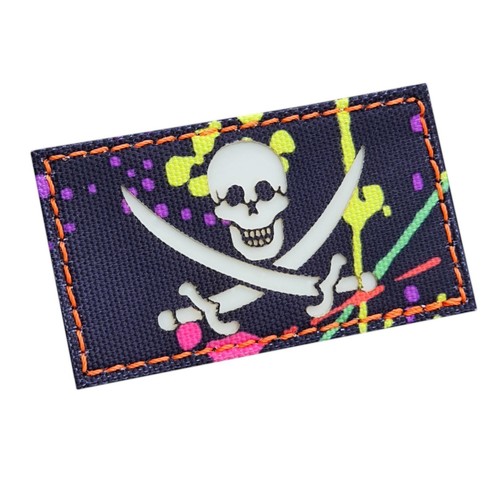 Jolly Roger Calico Jack Pirate splatter Rackham morale tactical patch ...
