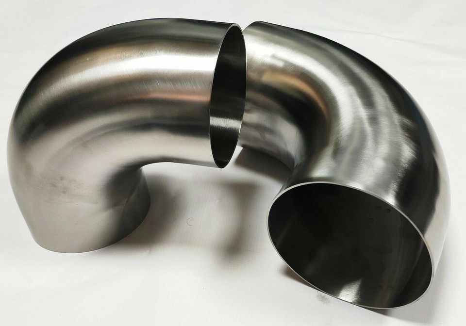 4" 90 Degree Bend 1D Radius Long Stainless Steel Elbow 101.6mm | eBay