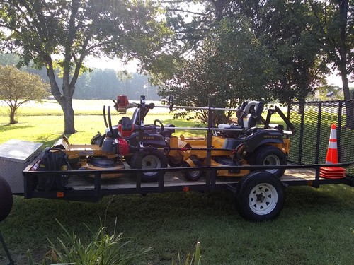 3-place Weedeater Trimmer Rack - Open Landscape Trailer for sale online ...