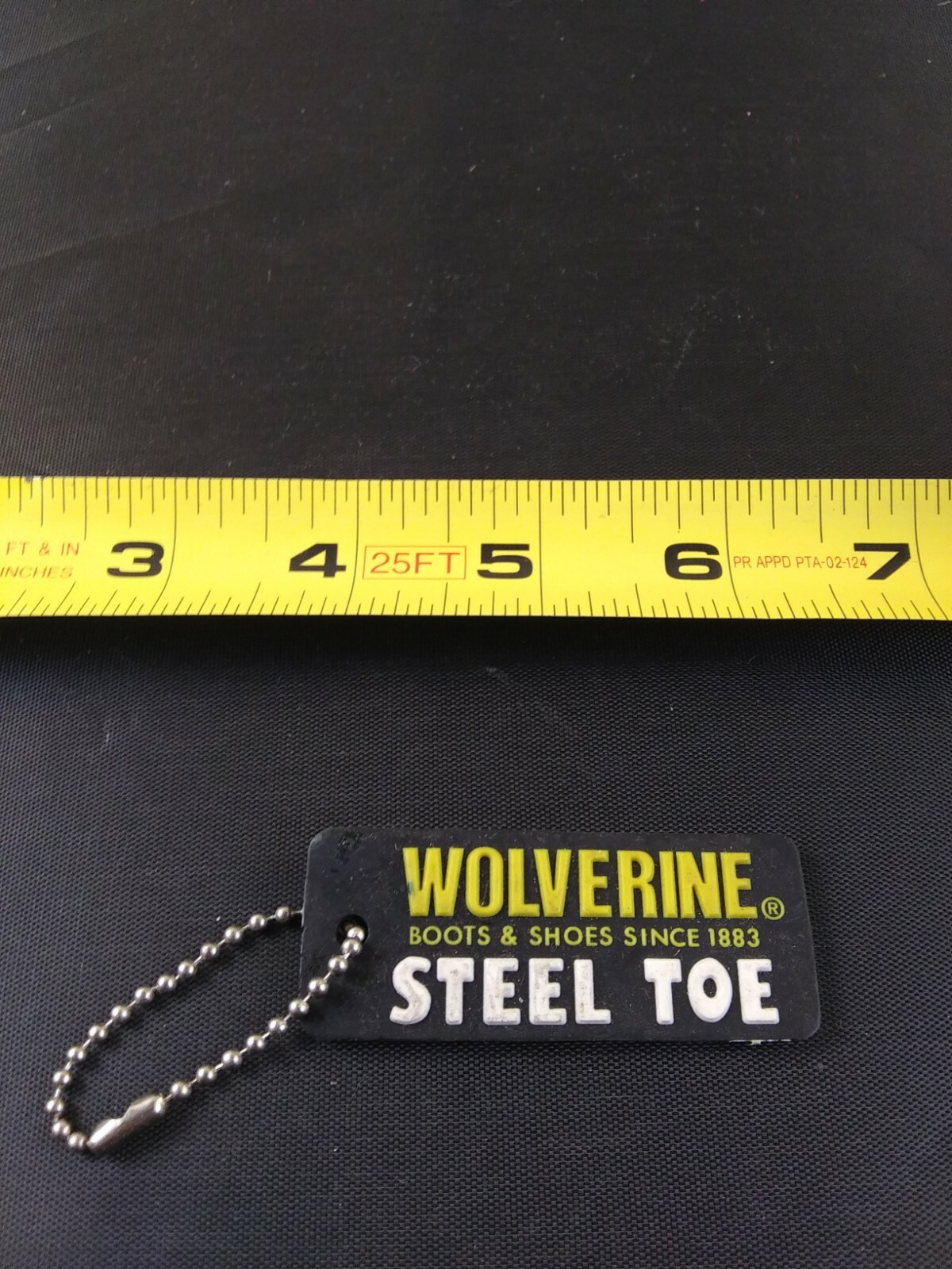 Vintage Wolverine Steel Toe Boot Tag Keychain Key Ring Chain Hangtag ...