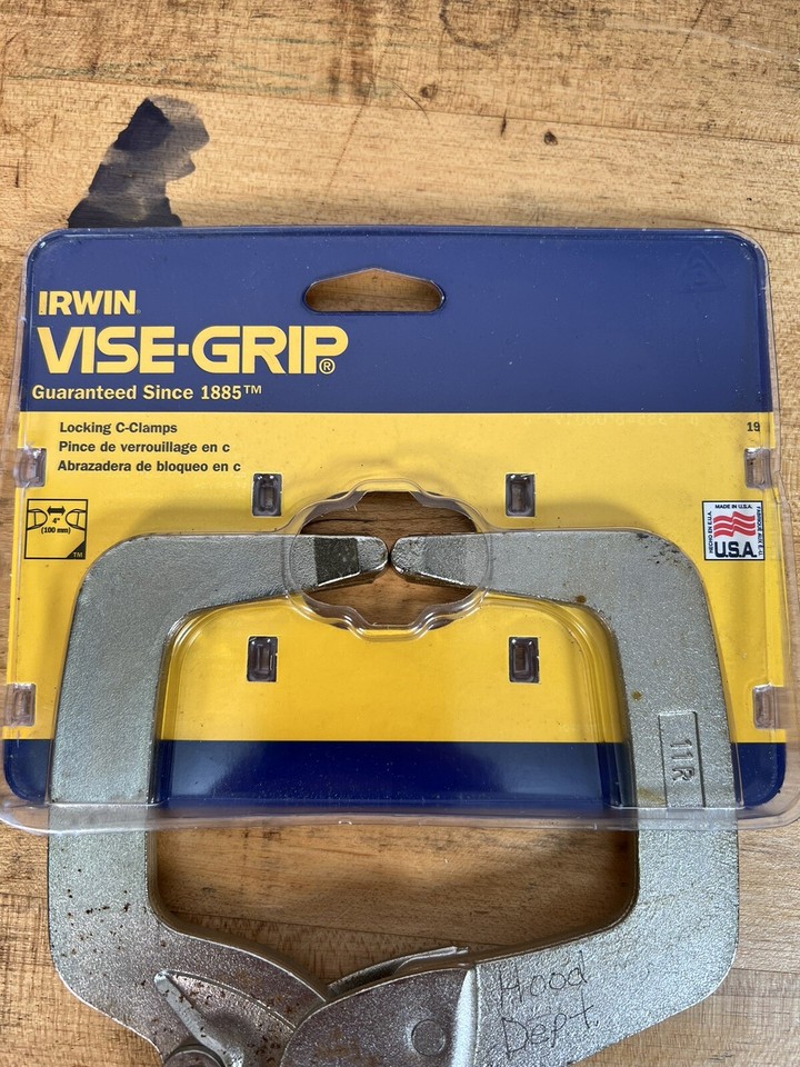 2 IRWIN 11R Vise Grip C-Clamp Locking Pliers USA MADE New Old Stock ...