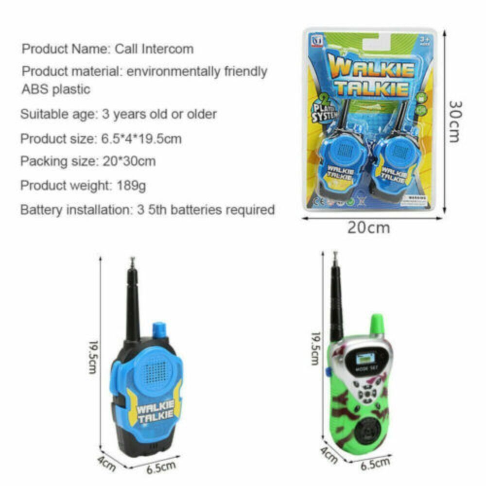 Toy Outdoor Games Kids Walkie Talkies Long Range Walky Talky Intercom ...