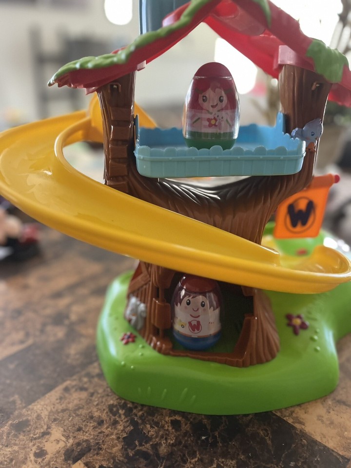 Playskool 2009 Weebles Wobble Musical Treehouse Slide w/ Sounds ...