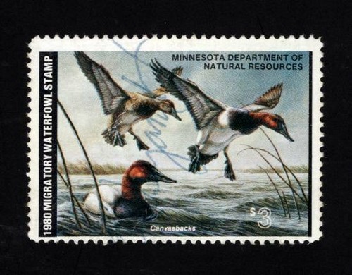 State 1980 Minnesota Duck Stamp ~ USED ~ Signed | eBay