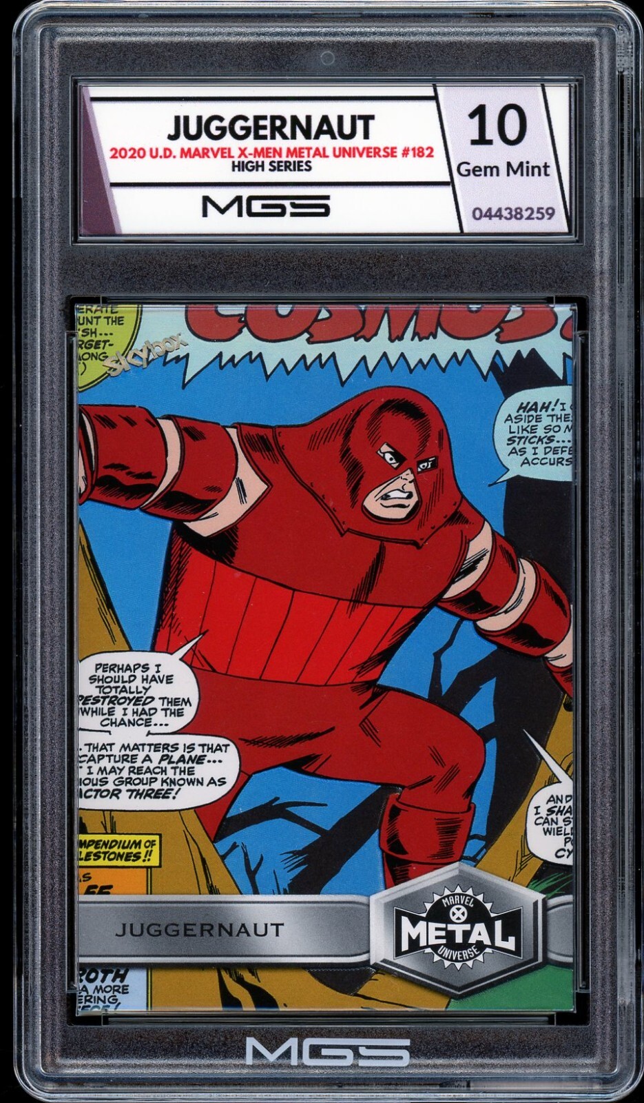 2020 Upper Deck Marvel METAL #182 Juggernaut MGS Graded 10 Gem Mint ...