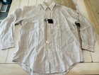 New Brooks Brothers 1818 Shirt Mens Large Tan Button Down Irish Linen ...