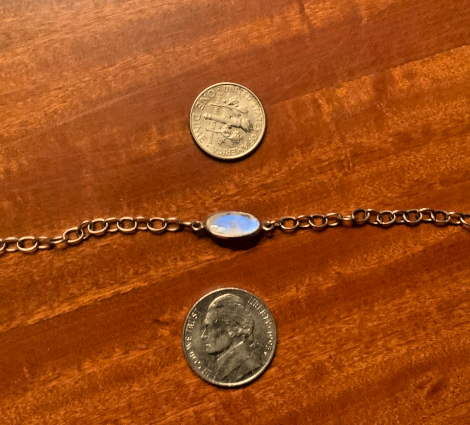 Vintage Nicky Butler Sterling Silver And Moonstone 20 Inch Necklace ...