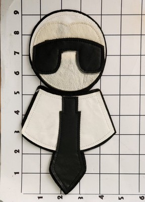 Karl Lagerfeld 9" Patch Sew On Vinyl Felt Embellishment | eBay