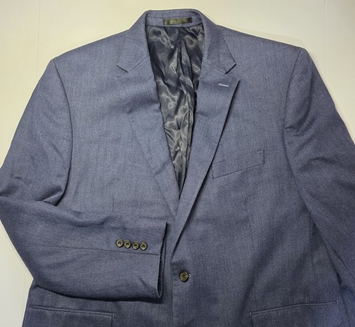 Lauren Ralph Lauren Mens Size 50R Blue Silk Wool Blend Blazer | eBay