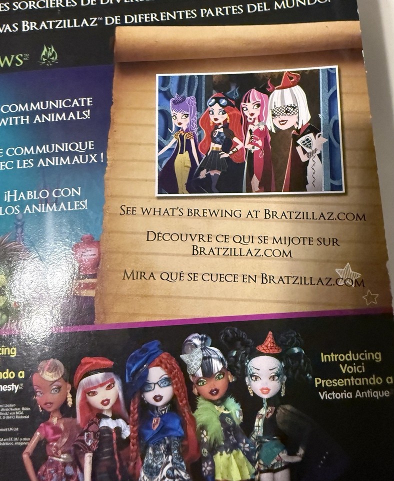 2013 Bratzillaz BACK TO MAGIC Sashabella Paws 11’ Doll w/Glass Eyes by ...