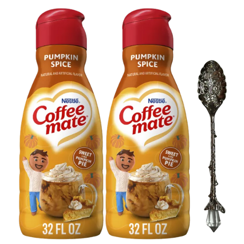 CoffeeMate Coffee Creamer 32 oz 2 pks (Pumpkin Spice) w/ Gem Spoon | eBay
