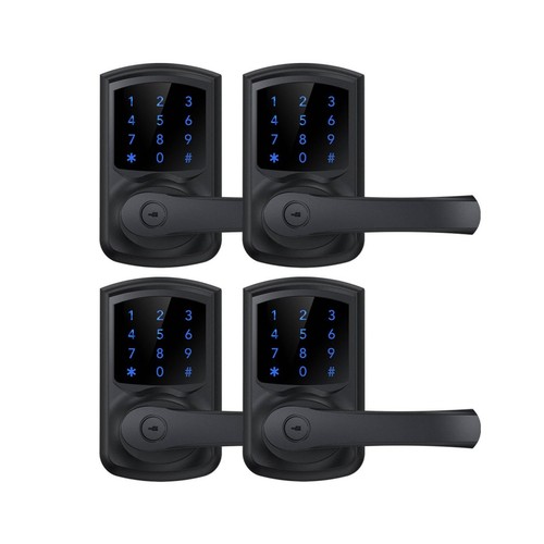 Keyless Entry Door Lock with Keypad and Handle for Front Doors ...