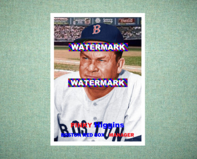 Mike Higgins Boston Red Sox 1957 Style Custom Baseball Art Card | eBay
