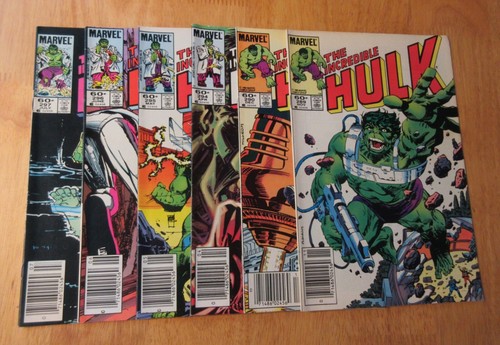 Lot of 6 Newsstand INCREDIBLE HULK! #289, 290, 294-297 (VF+) *Bright ...