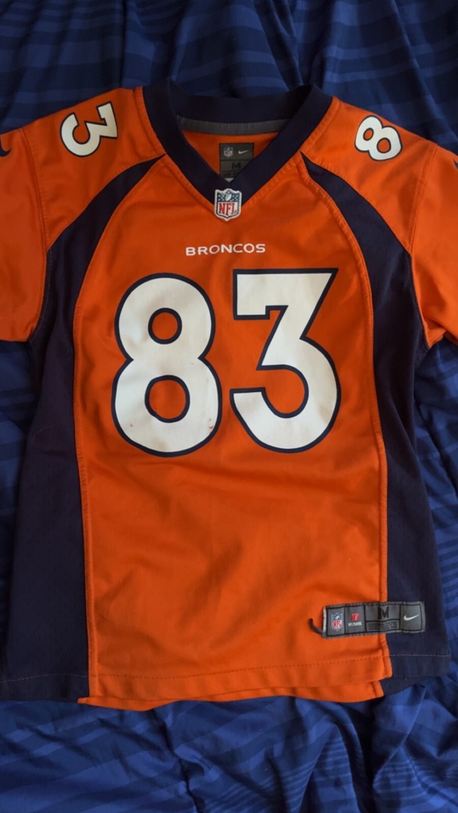 NIKE Wes Welker Men’s Denver Broncos Jersey Size Youth Medium Perfect ...