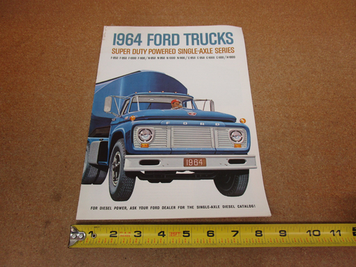1964 Ford truck F850 F1100 C700 N950 Super duty sales brochure 12pg ...