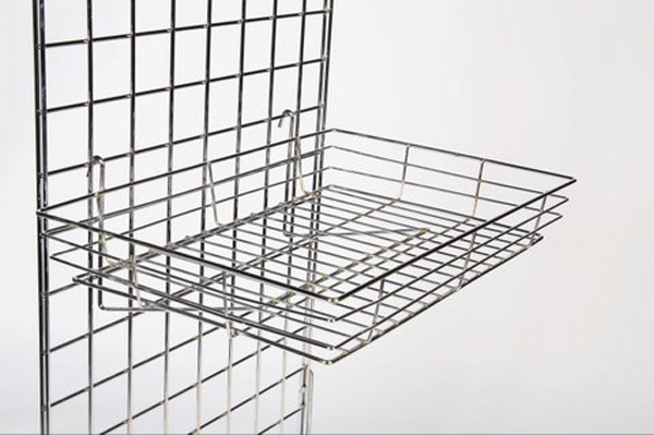 Gridwall Mesh Display Panels Chrome Accessories Hooks Basket Retail ...