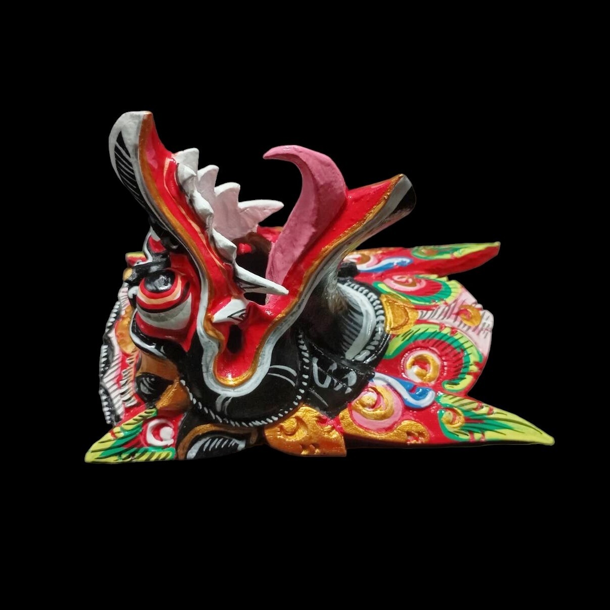 Black Garuda Bird Indonesia Balinese Mask Hinduism Wood Carved Wall Art ...