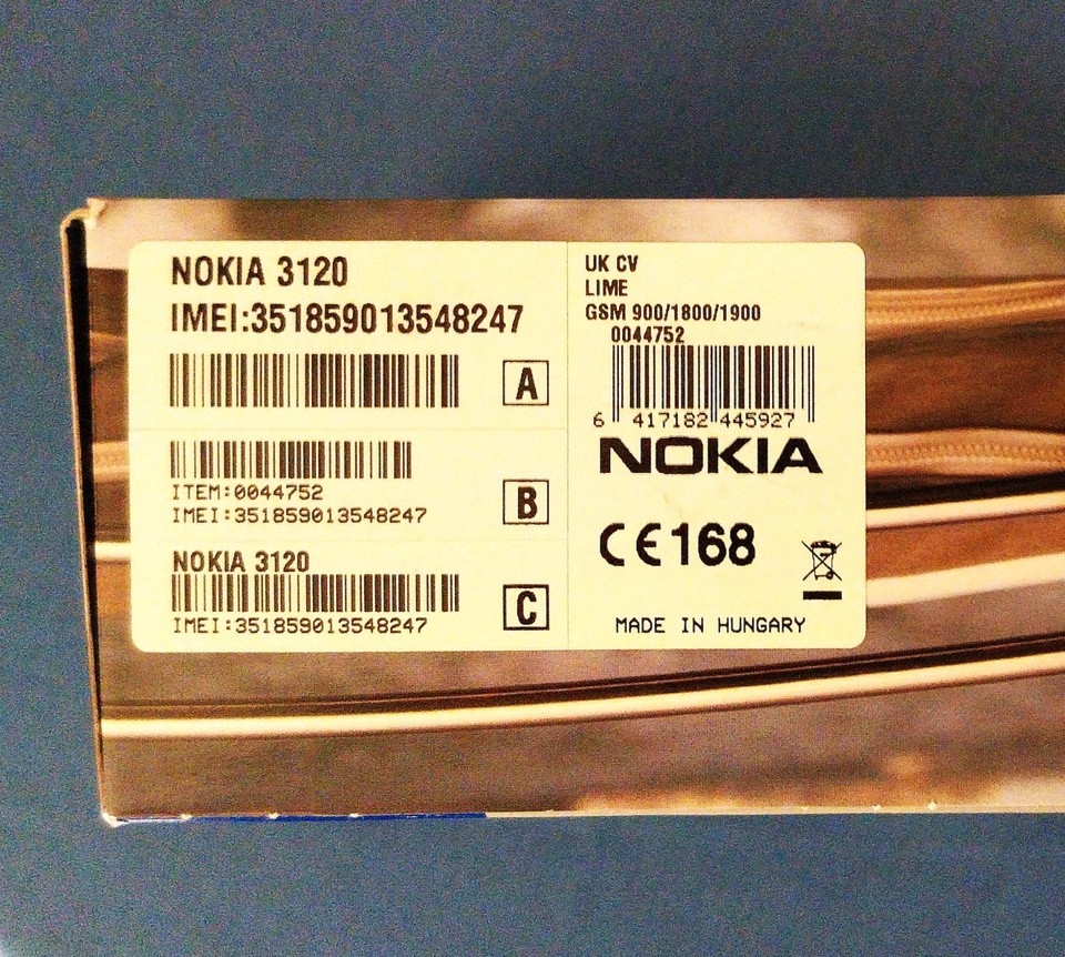 NOKIA 3120 MOBILE PHONE WITH ORIGINAL BOX - UNLOCKED | eBay