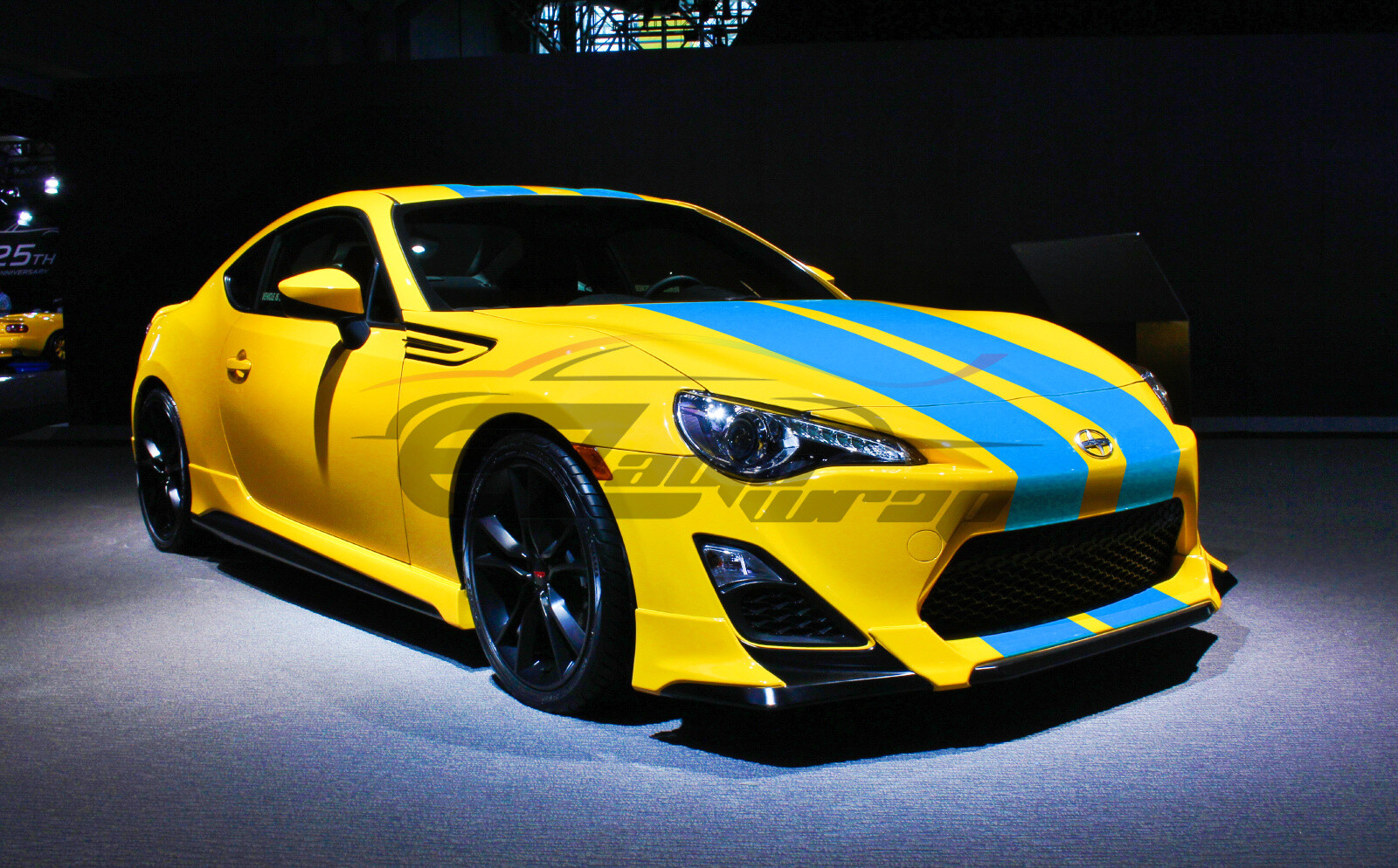 Matte Color Racing Stripes Vinyl Wrap Decal For Scion Toyota FRS 10FT ...