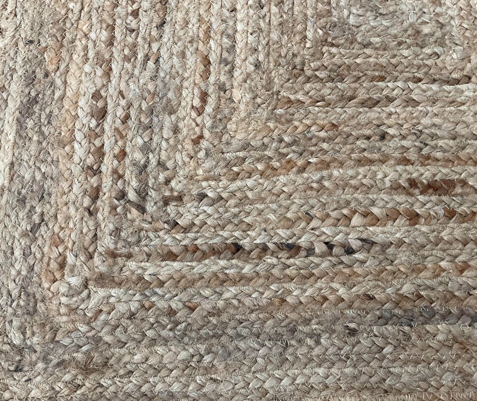 Natural Rug Jute Handmade Braided Rectangle Rugs 75 cm x 120 cm ...