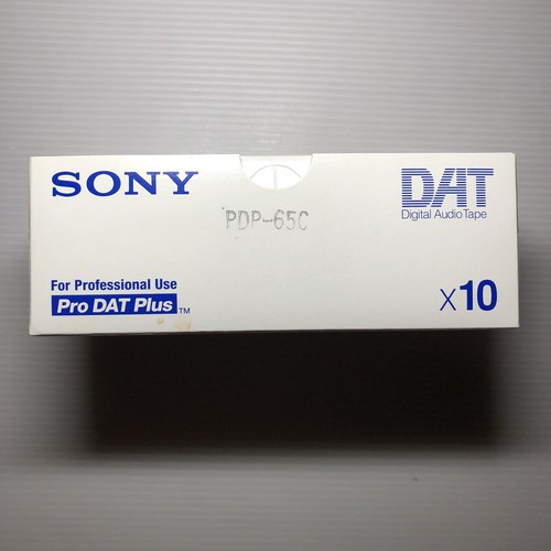 New Sealed Sony PDP-65C Pro DAT Plus Professional Digital Audio Tapes x10 | eBay