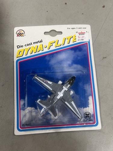 1993 Zylmex Dyna-Flites Navy Airplane Die Cast Brand New! Factory ...