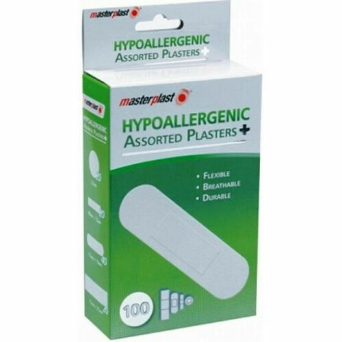 100 PLASTERS ASSORTED WATERPROOF FABRIC HYPOALLERGENIC NEON SPORTS ...