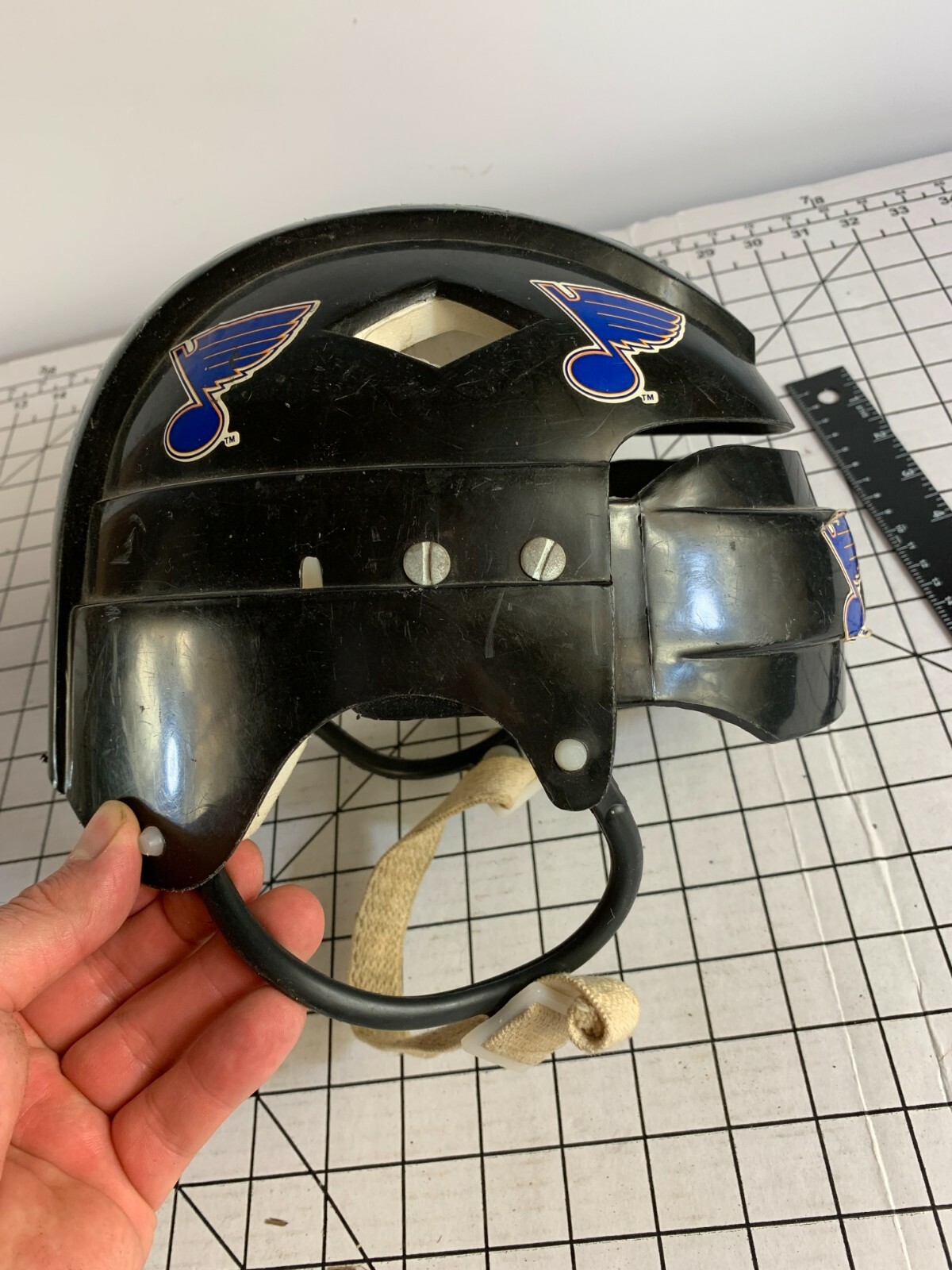 Vintage Mylec Black Ice Hockey Roller Helmet Street Inline 80s 90s | eBay