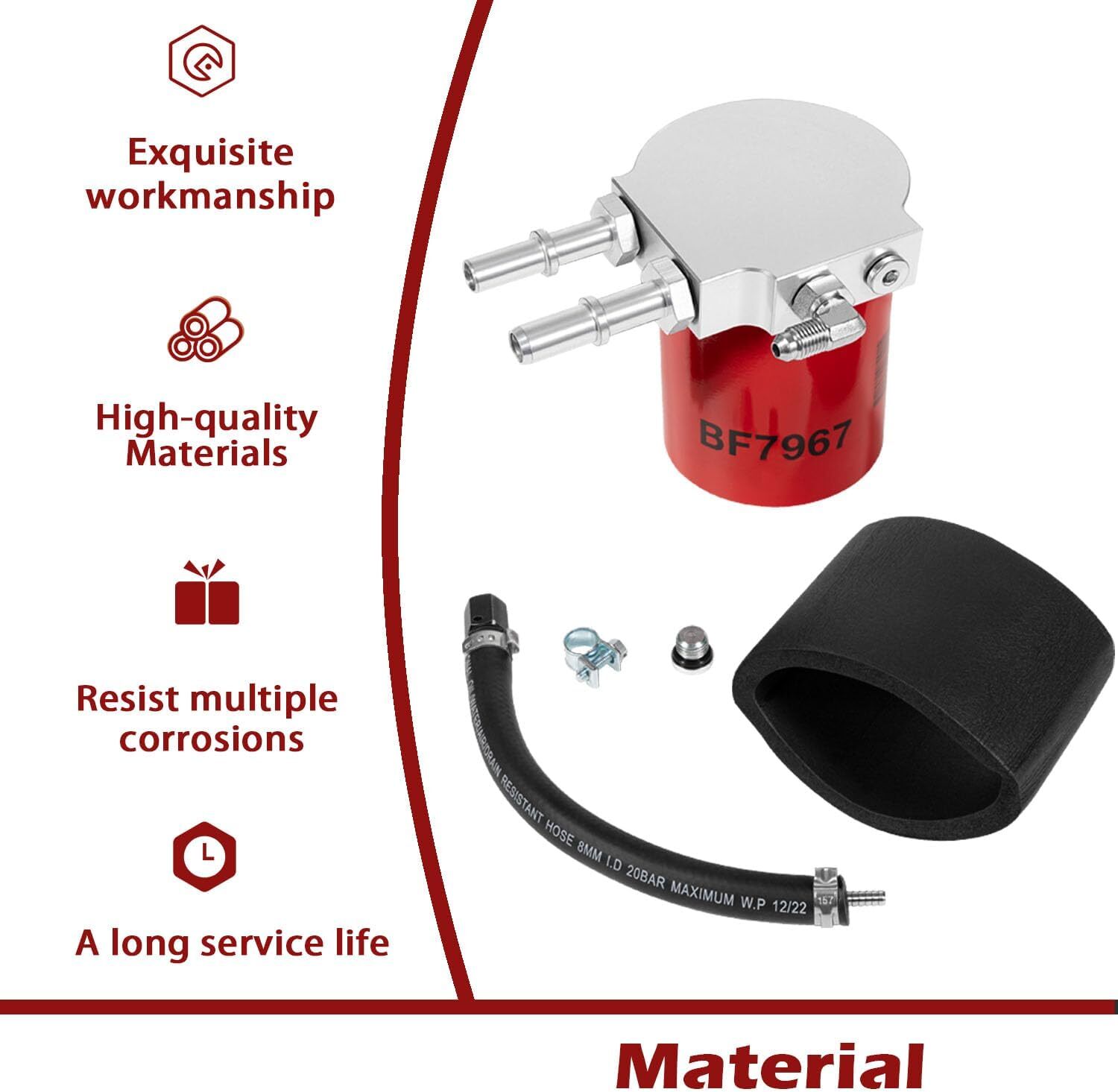 21003 Fuel Filter Conversion Kit for Ford 2011-2022 F250 F350 6.7L ...