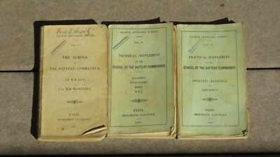 WW1 US ARMY MILITARY AEF 155mm Howitzer Artillery Battery Commander ...