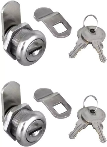 2Pcs Cabinet Cam Lock Keyed Alike Tool Box Locks 5/8" Cylinder for ...