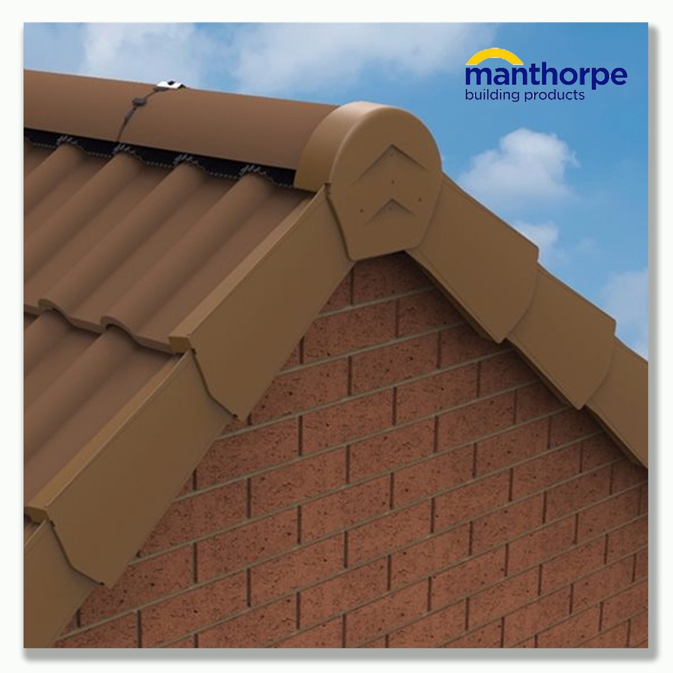 DRY VERGE | MANTHORPE | GABLE APEX ROOF TILE CAPS | RIDGE TILES | eBay UK