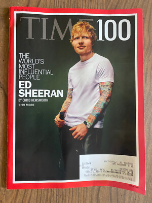 ED SHEERAN TIME 100 INFLUENTIAL - Time Magazine - April 21 2025 ...