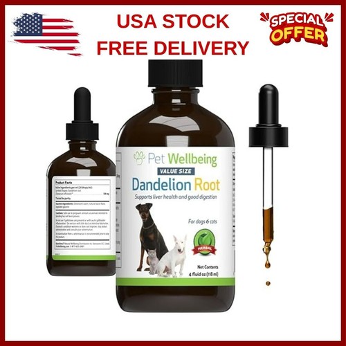 Pet Wellbeing Dandelion Root for Dogs & Cats - Liver & Heart Health ...