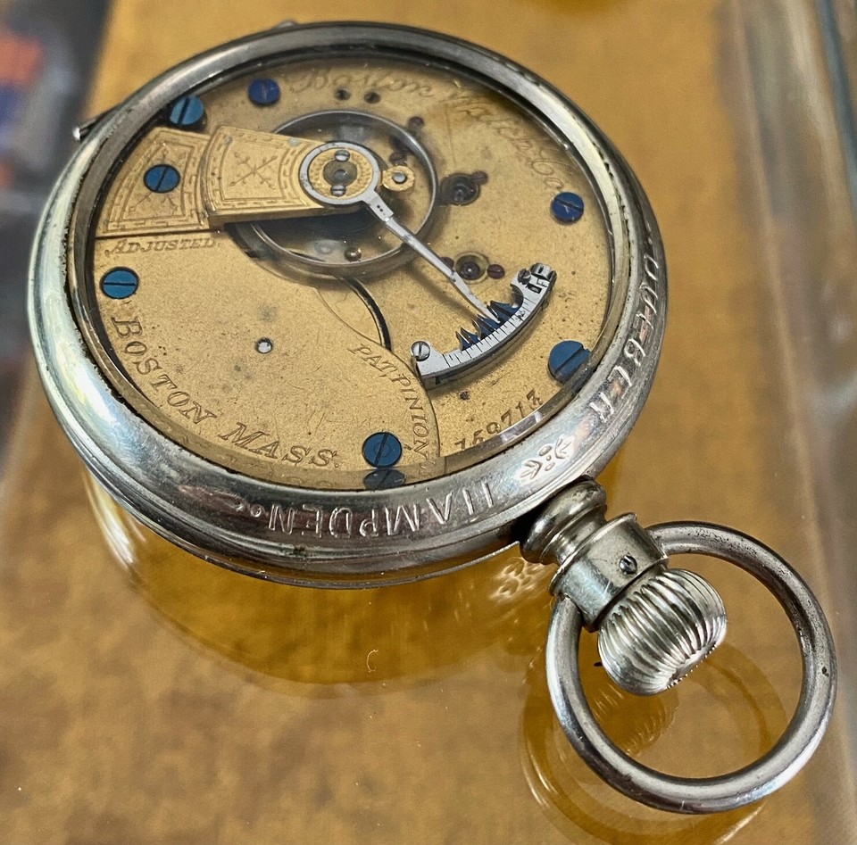 **BOSTON WATCH Co. BOSTON, Mass. Original Double Hinged Display 1880 | eBay