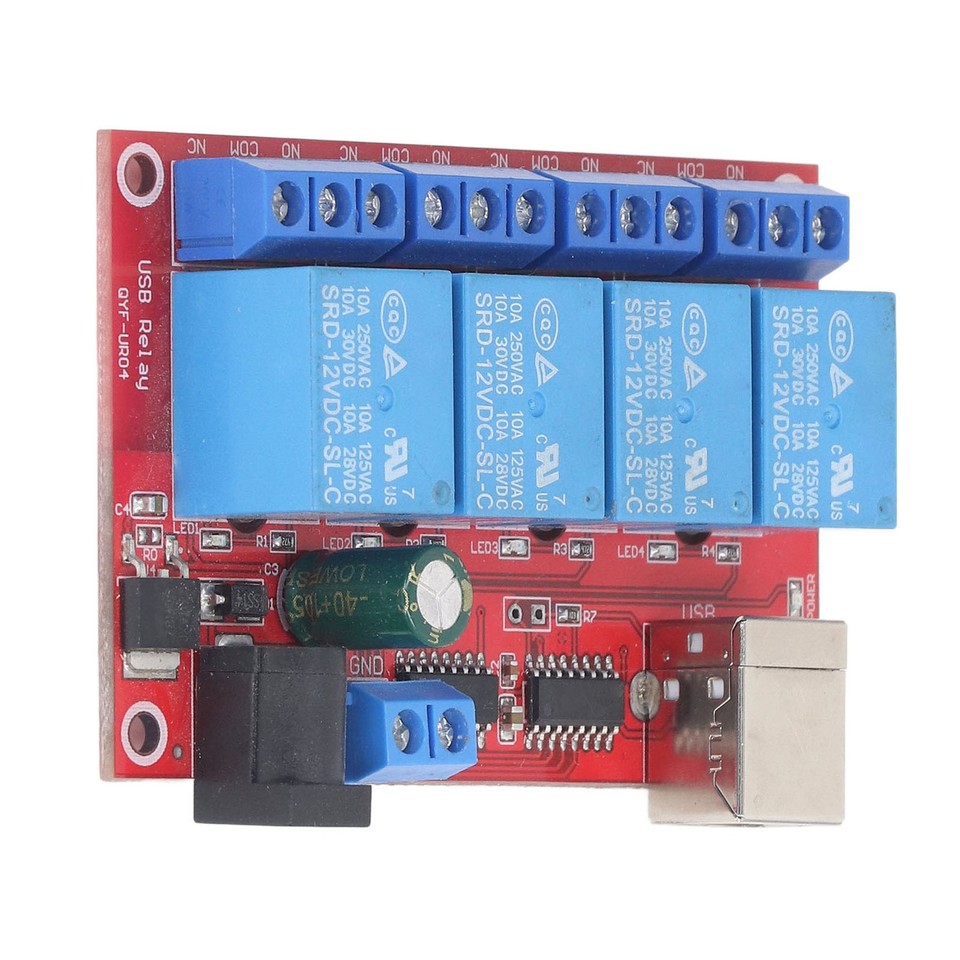USB Relay Module 10A 4 Channel Relay Module Remote Function For ...